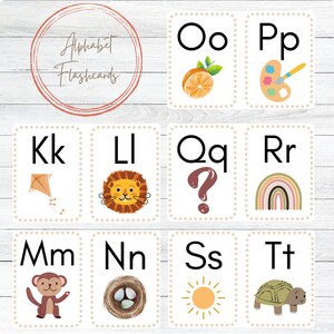 Printable Alphabet Cards, Homeschool, Printable Montessori Flashcards ...