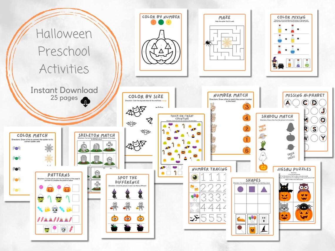 Halloween Preschool Activities, Toddler Activities, Homeschool ...