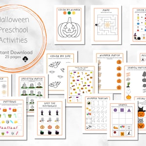 Halloween Preschool Activities, Toddler Activities, Homeschool ...