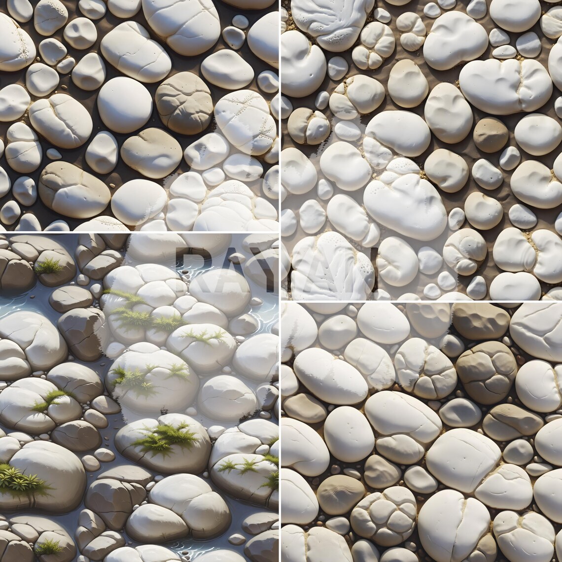 Seamless White Rock Patterns, White Rock Seamless Patterns - Etsy