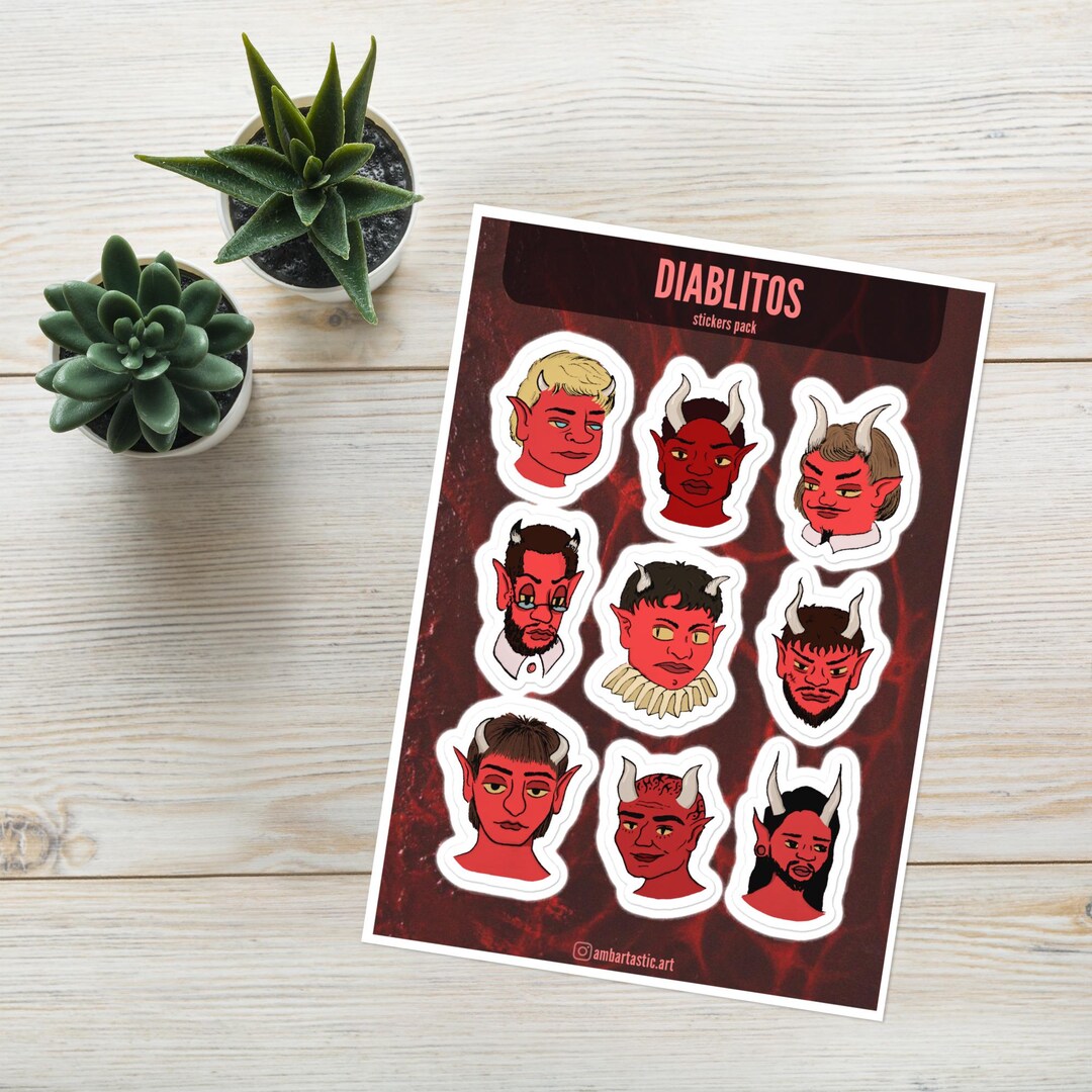 Devil Stickers,fun, Glossy Design for Customizing Laptops, Water ...