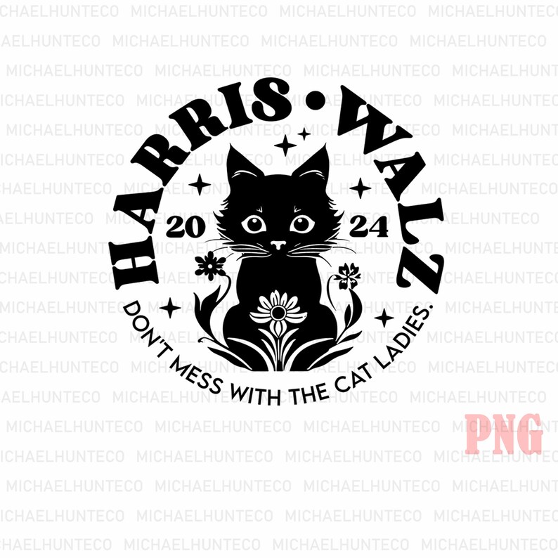 Harris Walz Cat 2024 Png, Kamala Harris Png, Harris Walz Shirt, Kamala ...
