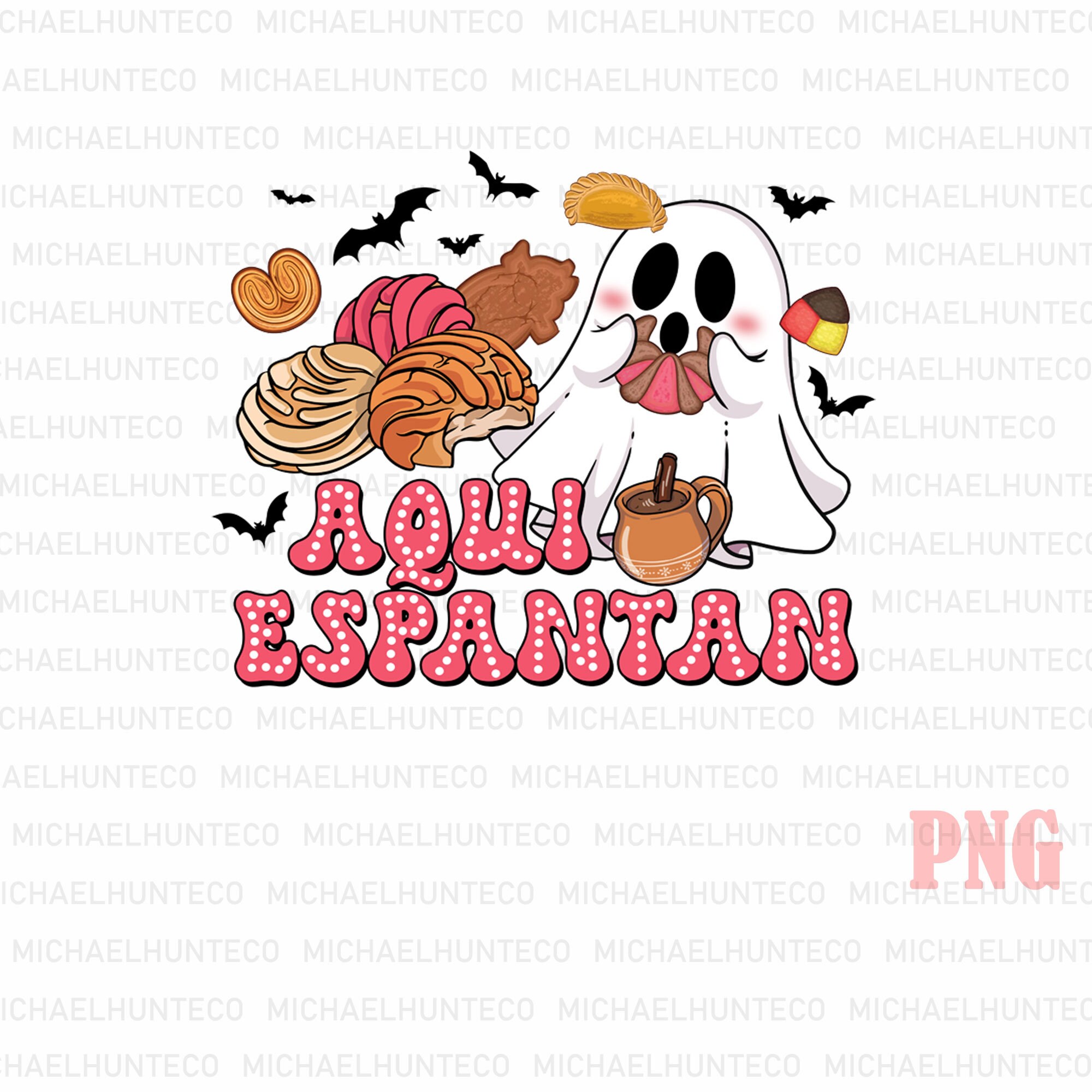 Aqui Espantan Png, Ghost Halloween Png, Spanish Halloween Png ...