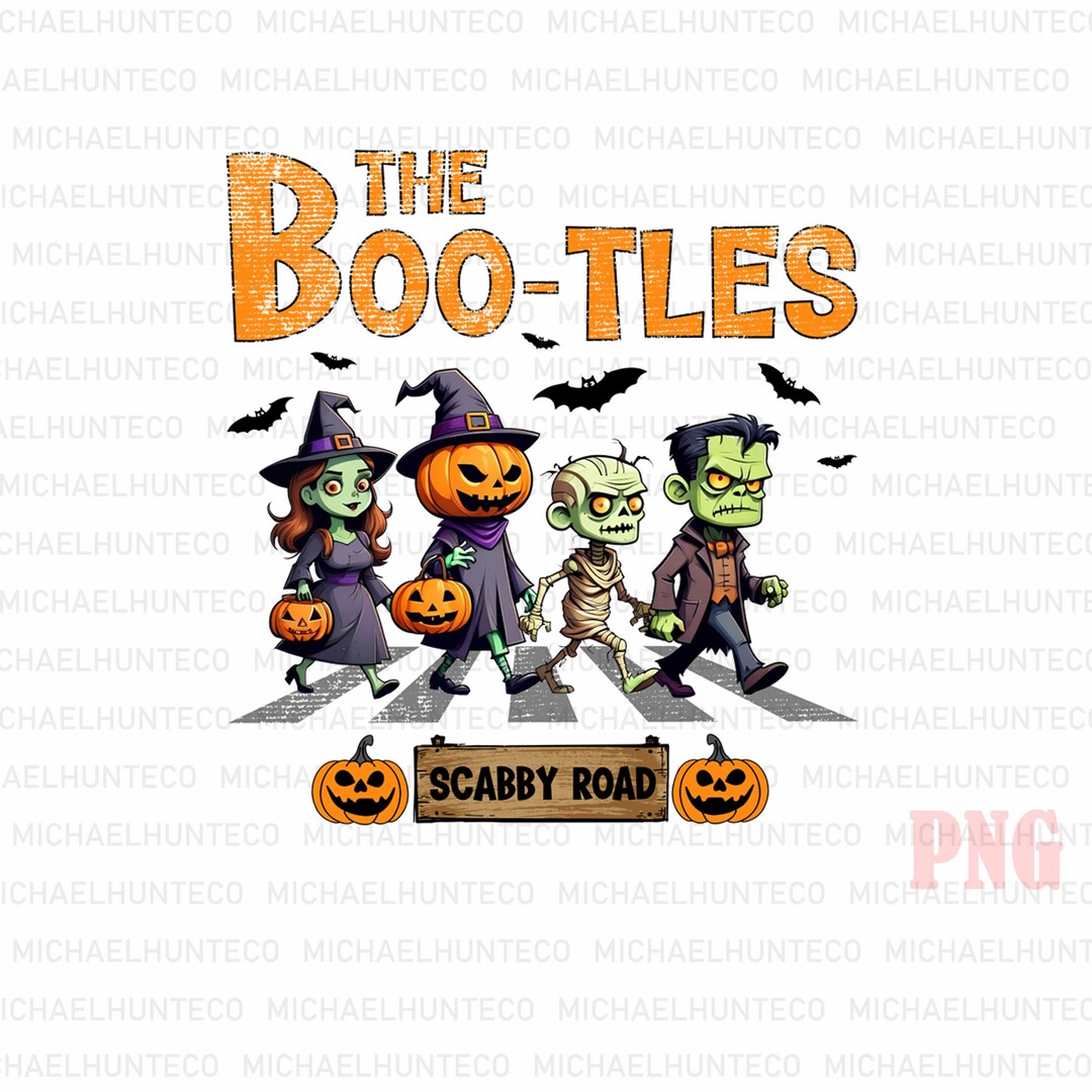 The Boo-tles Parody Halloween Png, Trick or Treat Digital Downloads ...