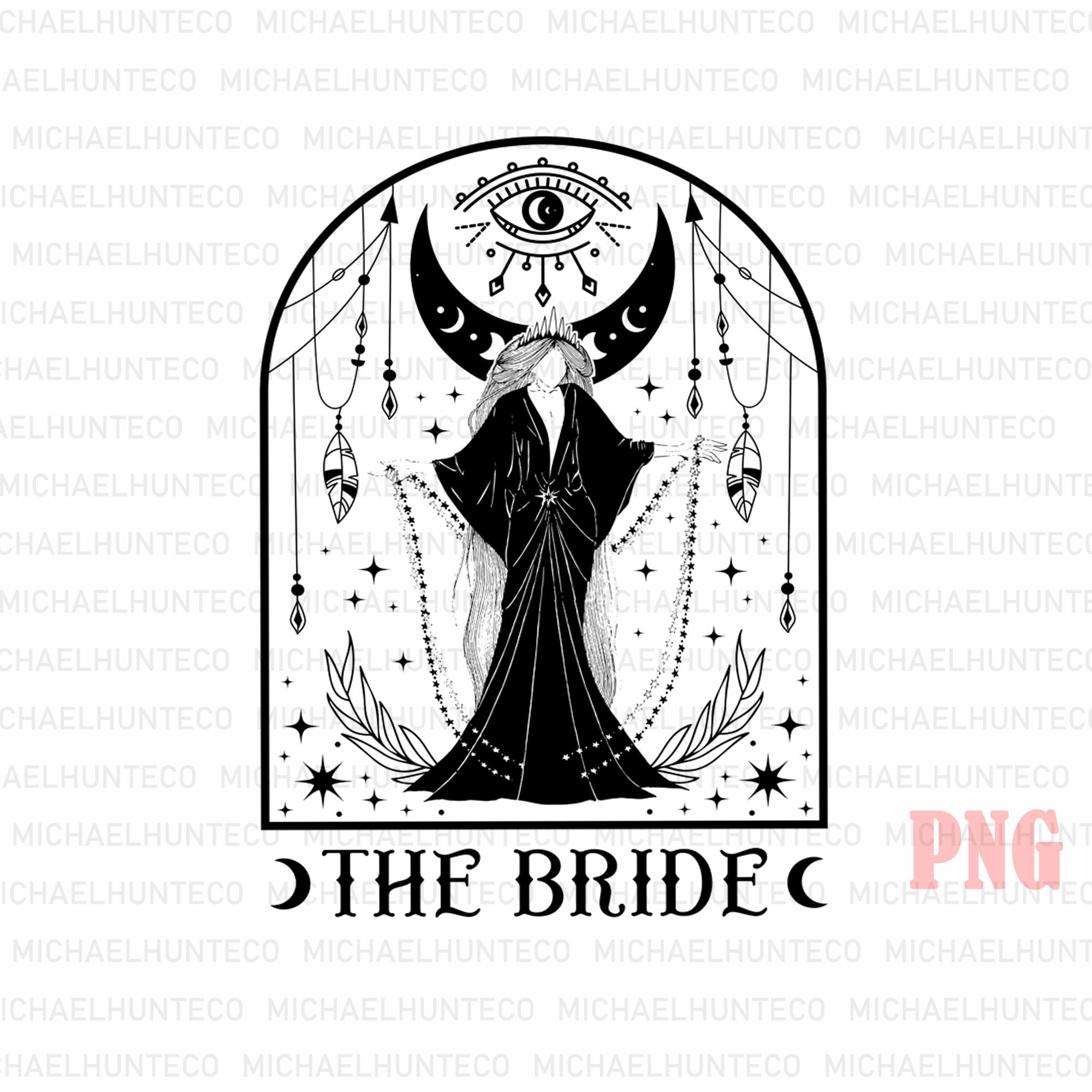 This Bride Png, Witch Bride Png, Spooky Bride Png, Halloween Wedding ...