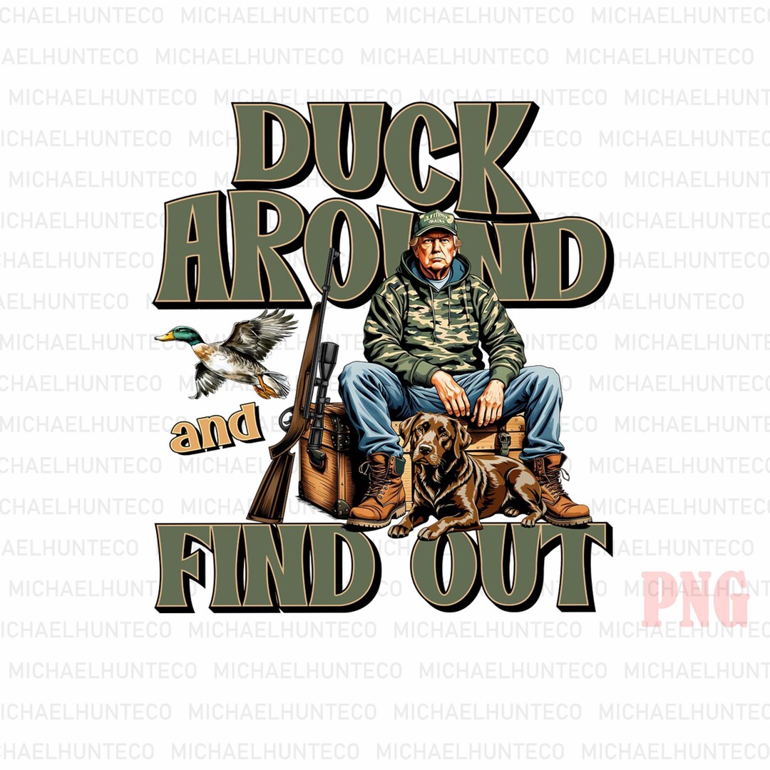 Trump Duck Hunting Camo PNG, Original Hunting Trump Png, Trump 2024 Png ...