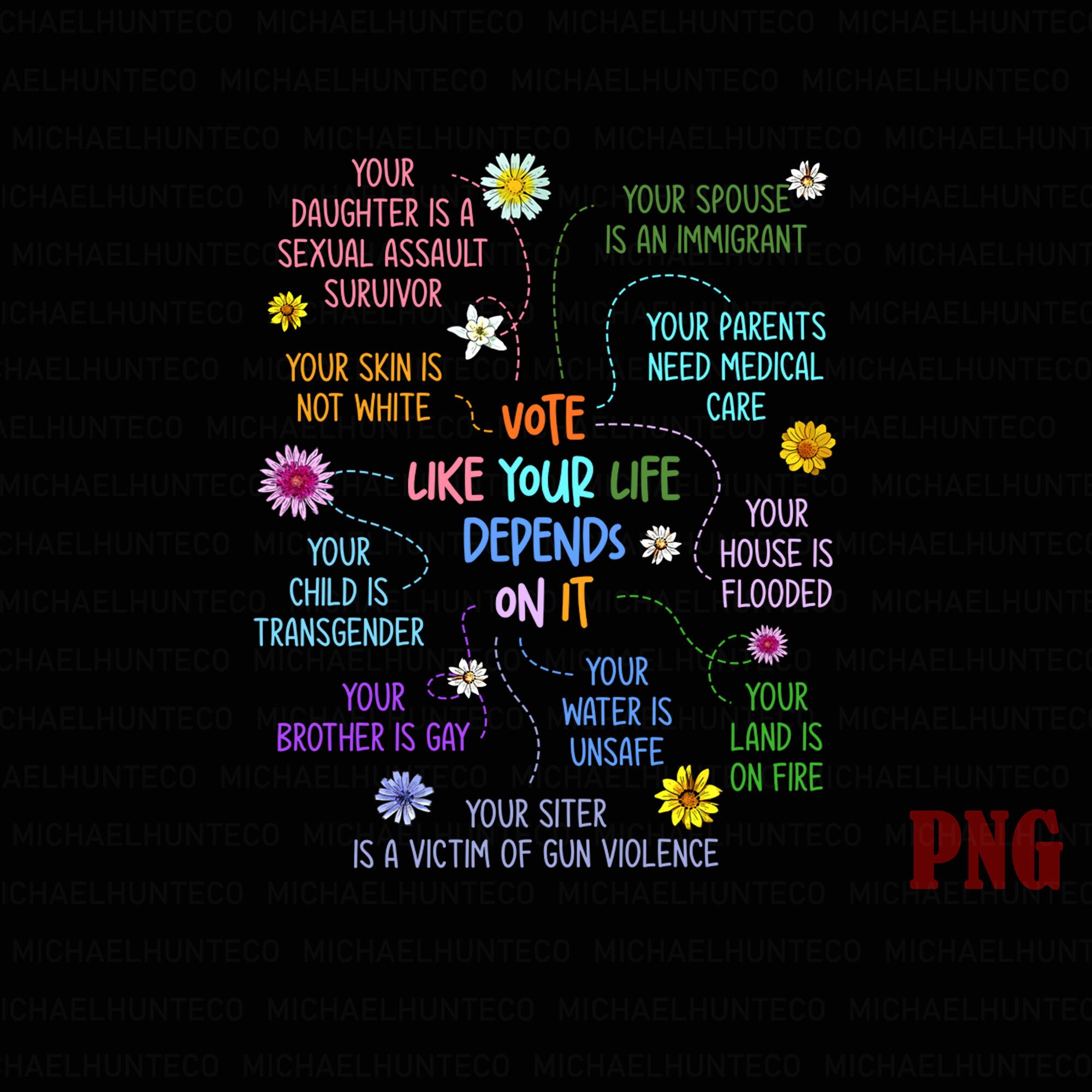 Vote Like Your Life Depends on It Png, Pro Choice Png, Reproductive ...