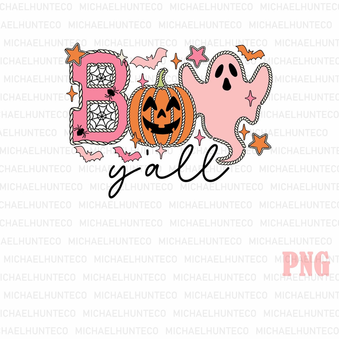 Boo Y'all Png, Boo Png, Halloween Png, Pumpkin Png, Spooky Vibes Png ...