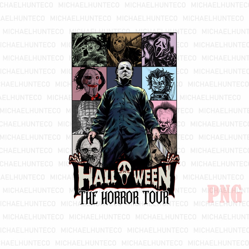 Halloween the Horror Tour Png, Halloween Horror Movie Characters Png ...