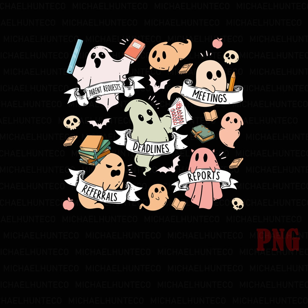 Teaching My Boos Png, Spooky Teacher Png, Teacher Halloween, Ghost ...