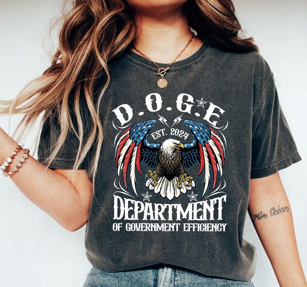 DOGE Department of Government Efficiency Shirt, D.O.G.E Eagle Shirt ...