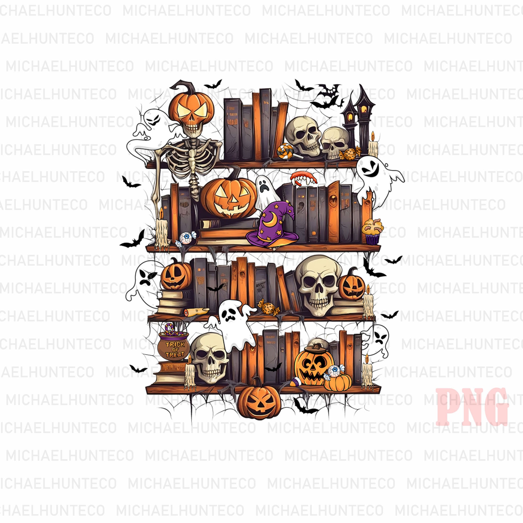 Halloween Library Png, Halloween Png, Ghost Books Halloween Png ...