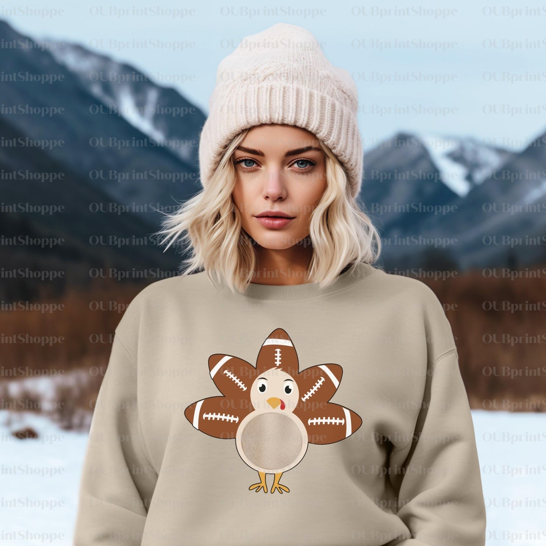 Football Turkey DTF Transfer. Ready to Press. Cute Fall Turkey Print ...