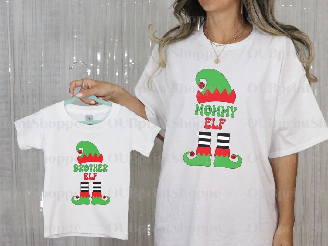 Custom Family Elf DTF Transfer. Ready to Press. Mommy Elf, Daddy Elf ...