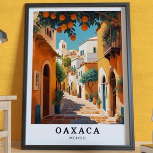 Oaxaca Poster, Mexico Print, Vibrant Street Art, Wall Decor - Etsy