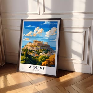 Athens Poster, Greece Poster, Acropolis Wall Art Decor - Etsy