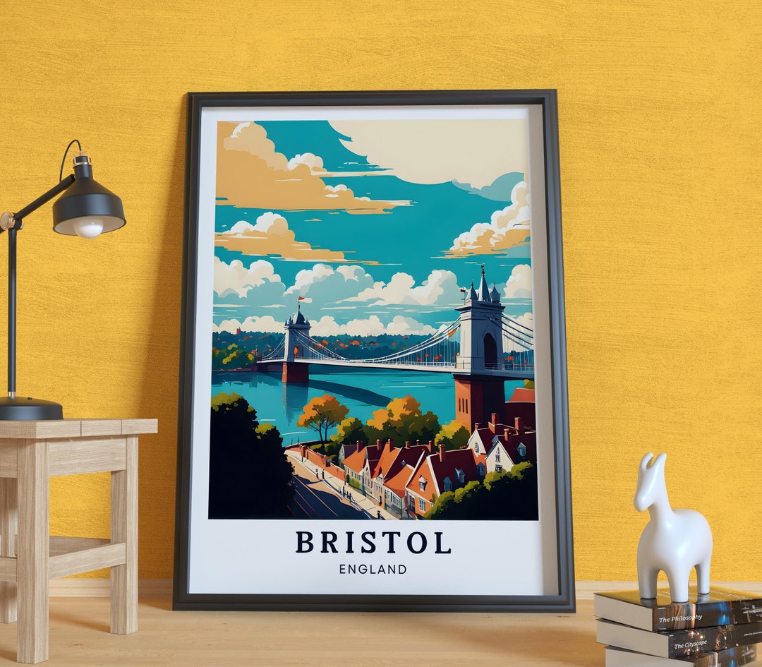 Bristol Poster, England Poster, Clifton Suspension Bridge Wall Art ...