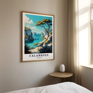 Calanques Poster, France Print, Mediterranean Coast, Wall Art Decor - Etsy