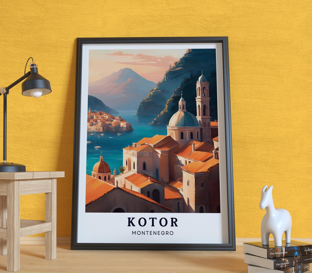 Kotor Poster, Montenegro Poster, Scenic Bay View Wall Art Decor - Etsy