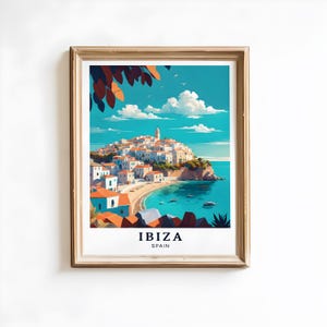 Ibiza Travel Poster, Spain Travel Print, Ibiza Coast, Wall Art Decor - Etsy