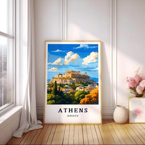 Athens Poster, Greece Poster, Acropolis Wall Art Decor - Etsy