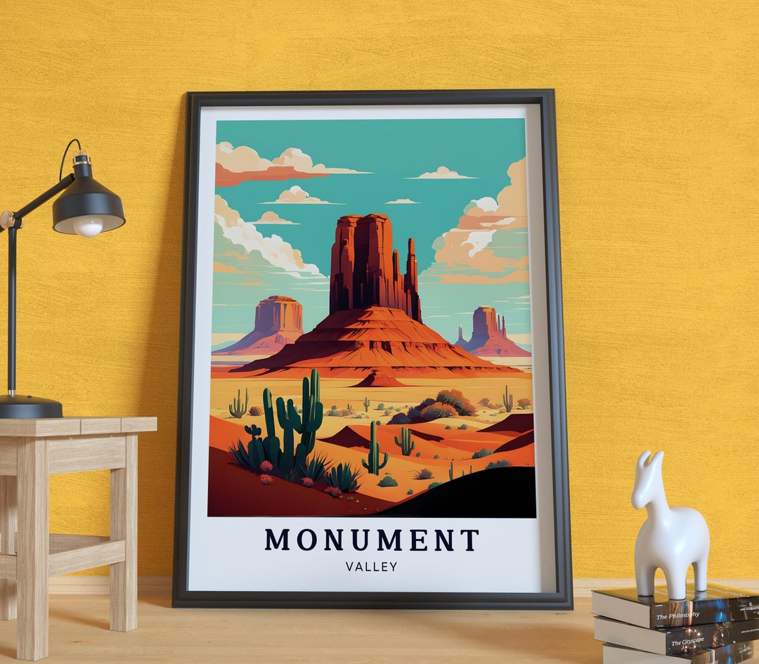 Monument Valley Poster, USA Poster, Desert Landscape Wall Art Decor - Etsy