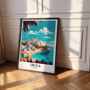 Ibiza Travel Poster, Spain Travel Print, Ibiza Coast, Wall Art Decor - Etsy