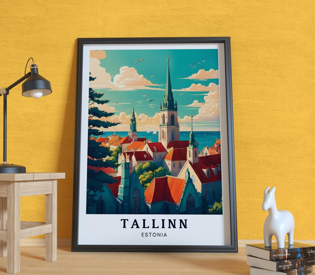 Tallinn Poster, Estonia Poster, Scenic City View Wall Art - Etsy