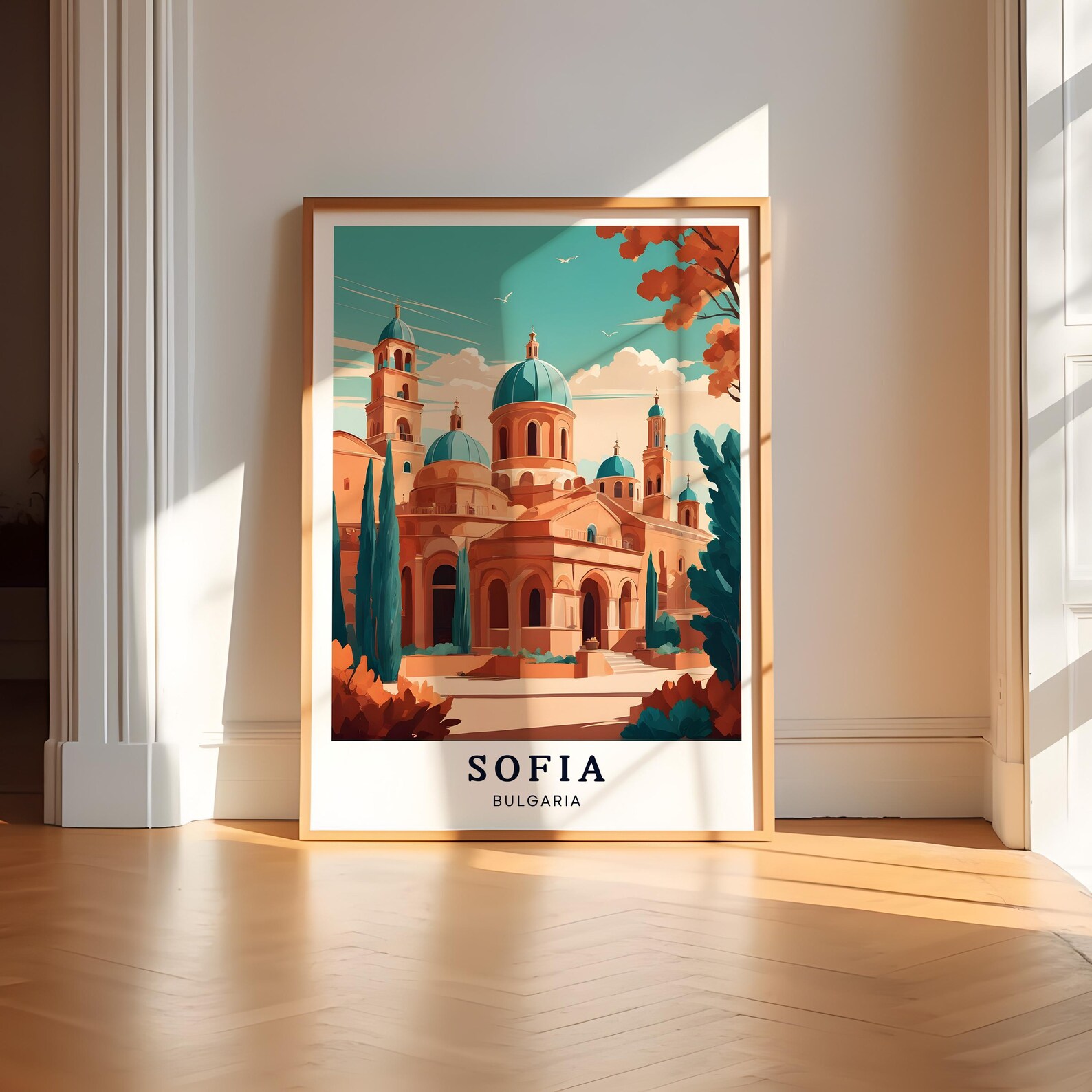 Sofia Poster, Bulgaria Print, Iconic Architecture, Wall Art Decor - Etsy