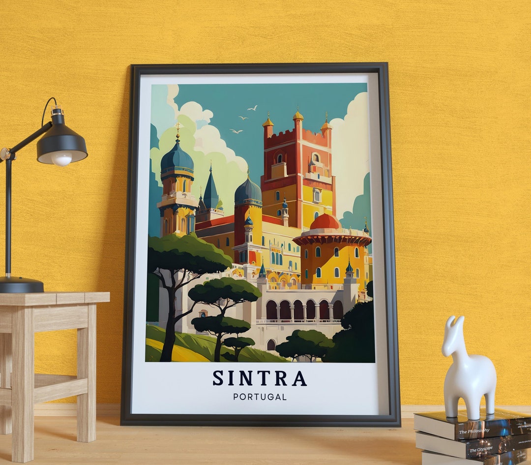 Sintra Poster, Portugal Poster, Pena Palace Wall Art Decor - Etsy