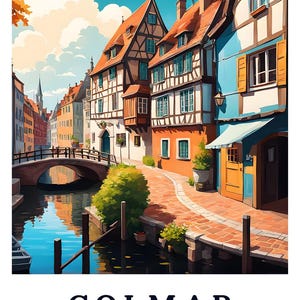 Colmar Poster, France Print, Little Venice Wall Art, Quaint Village ...