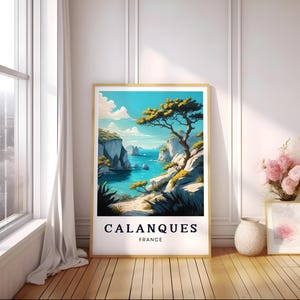 Calanques Poster, France Print, Mediterranean Coast, Wall Art Decor - Etsy