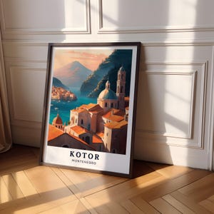 Kotor Poster, Montenegro Poster, Scenic Bay View Wall Art Decor - Etsy