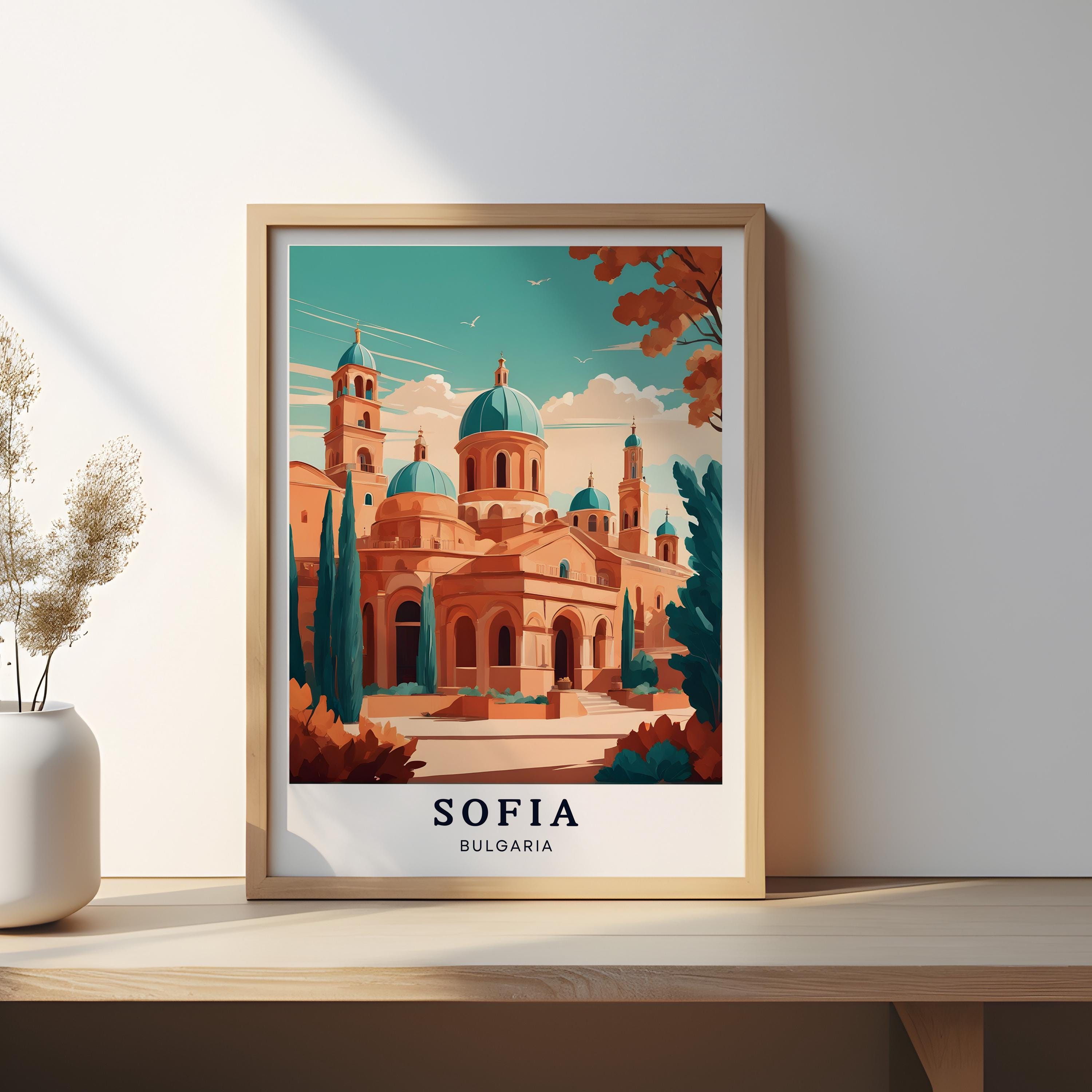 Sofia Poster, Bulgaria Print, Iconic Architecture, Wall Art Decor - Etsy