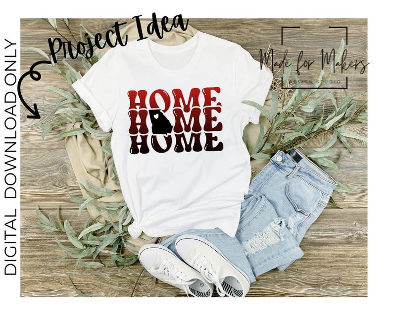 Home - Georgia, Georgia State Home PNG JPEG, for Sublimation **digital ...