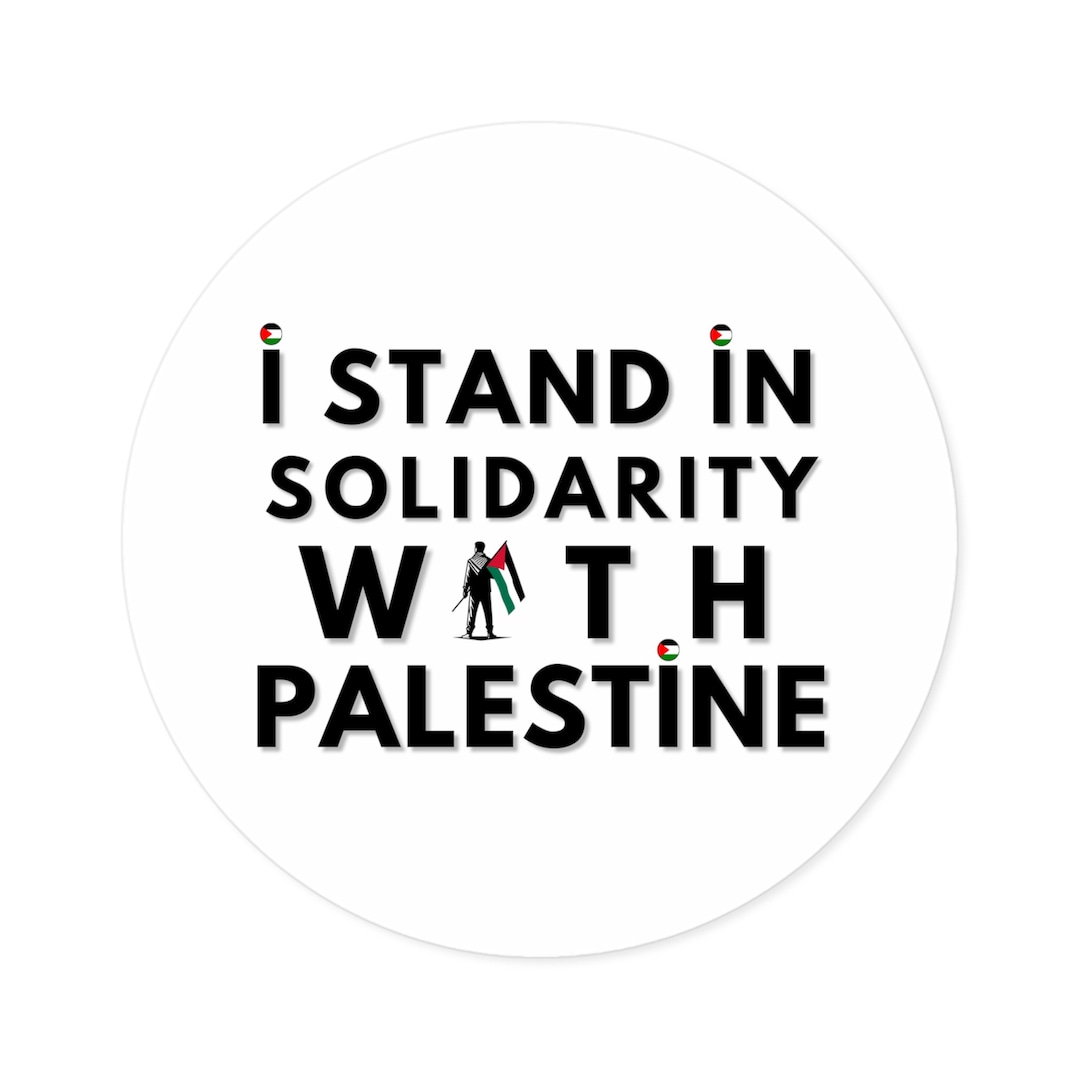 Palestine Solidarity Round Stickers, Indoor\outdoor, 5-sizes - Etsy