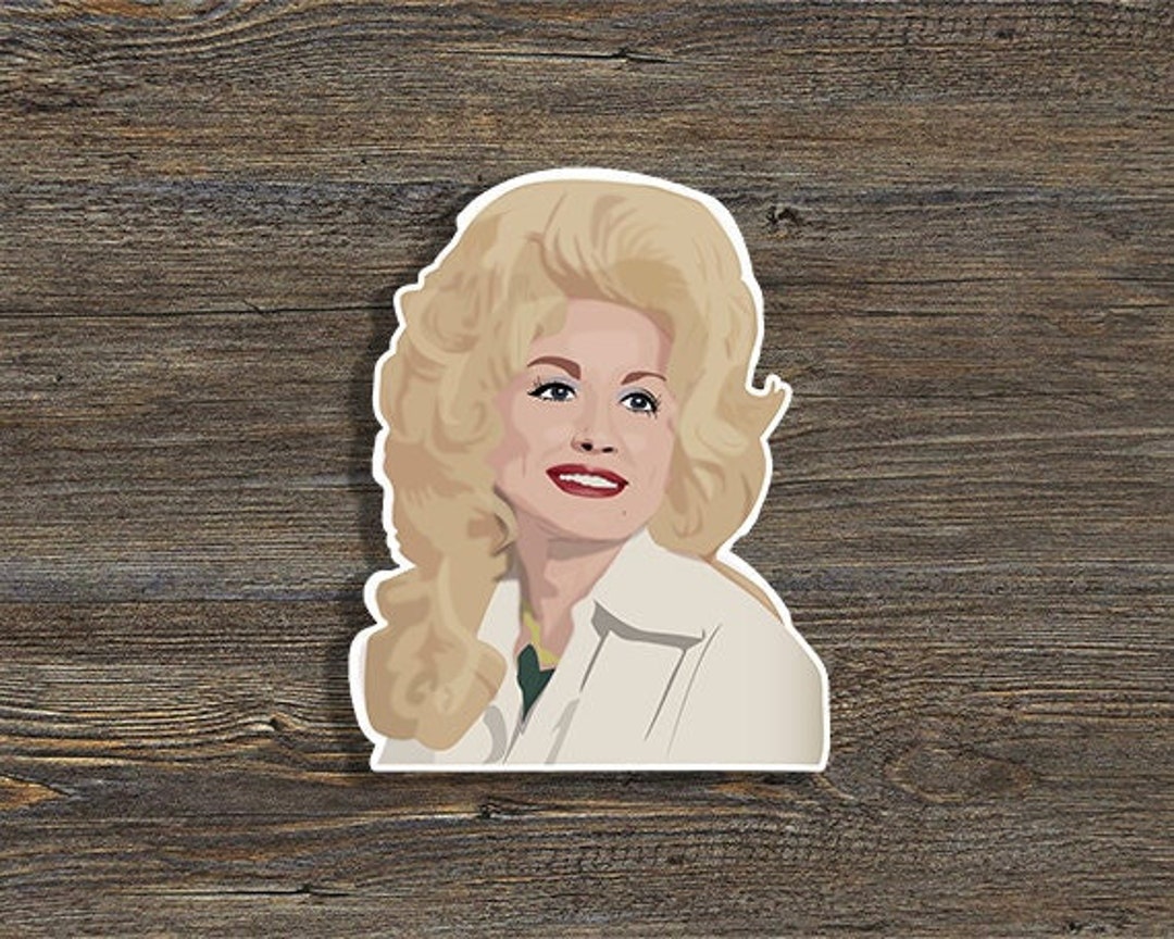 Dolly Parton Musician Country Music Star Jolene Blonde Vinyl Stickers ...