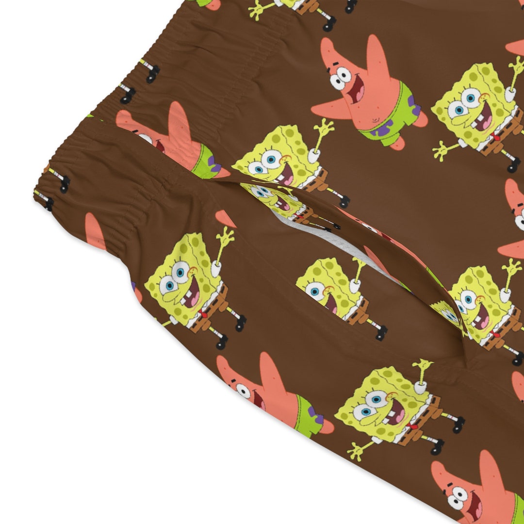 Spongebob Squarepants and Patrick the Starfish Swim Trunks AOP - Etsy