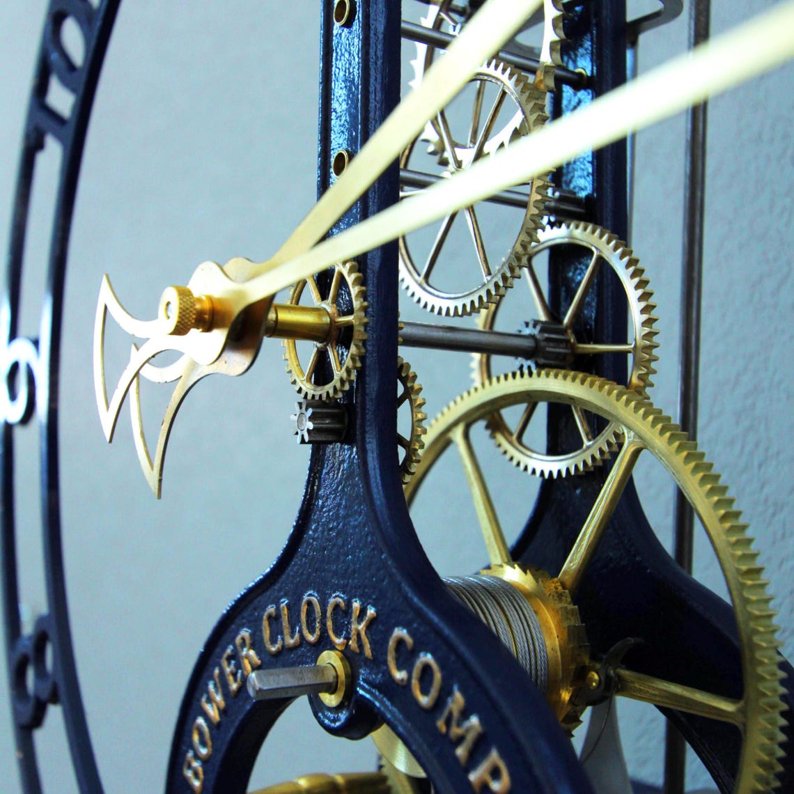 Mechanical, Handmade, Wall Clock With Weight, Pendulum and Steampunk ...