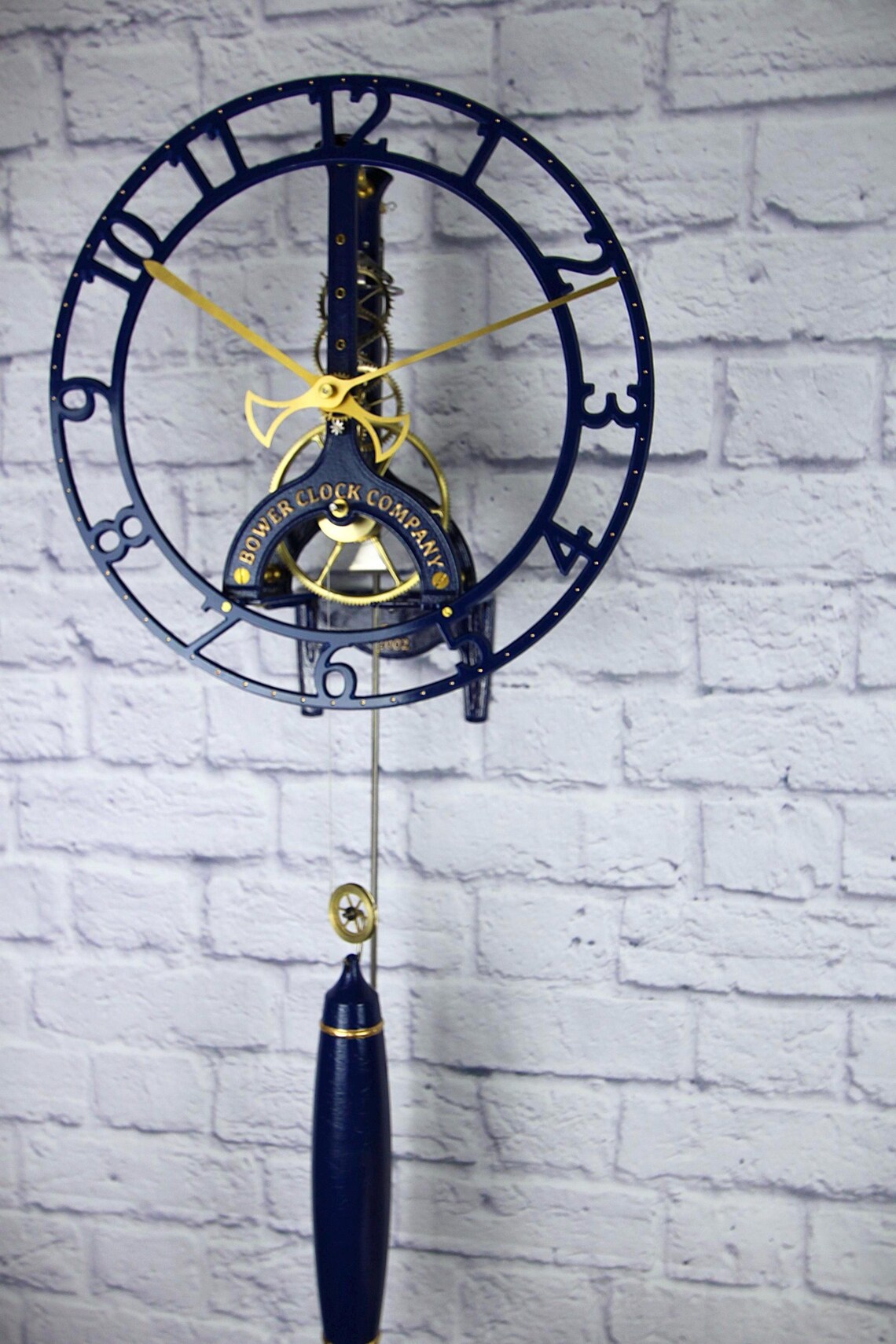 Mechanical, Handmade, Wall Clock With Weight, Pendulum and Steampunk ...