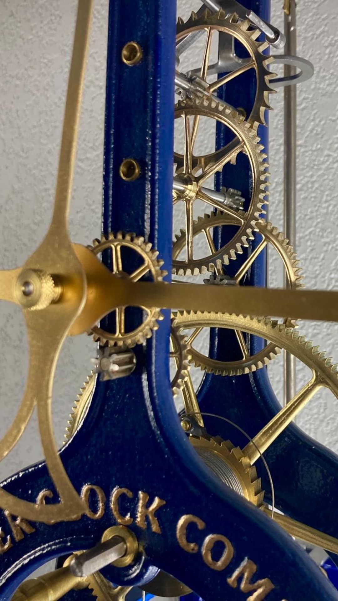 Mechanical Handmade Solid Metal Wall Clock Steampunk Brass Gears ...