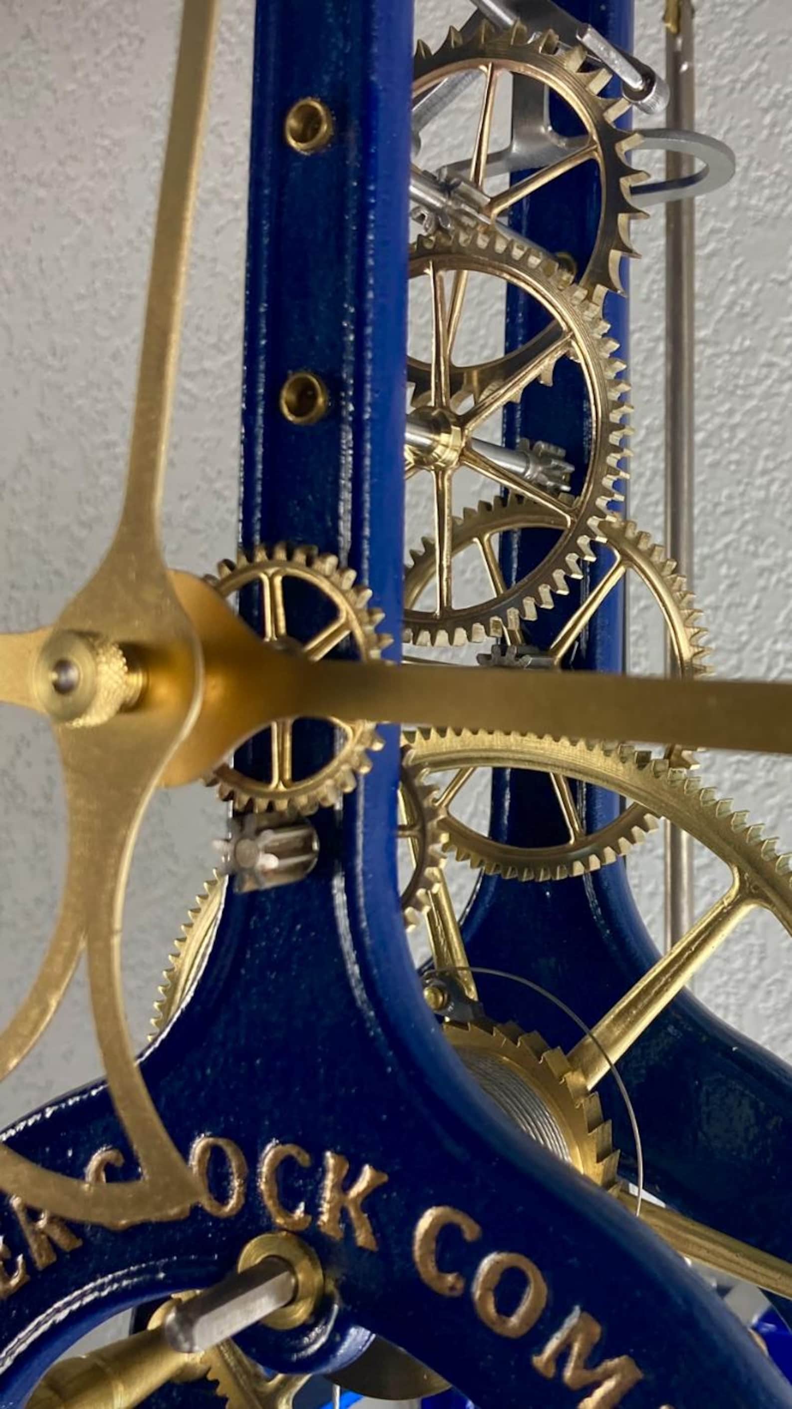 Mechanical Handmade Solid Metal Wall Clock Steampunk Brass Gears ...