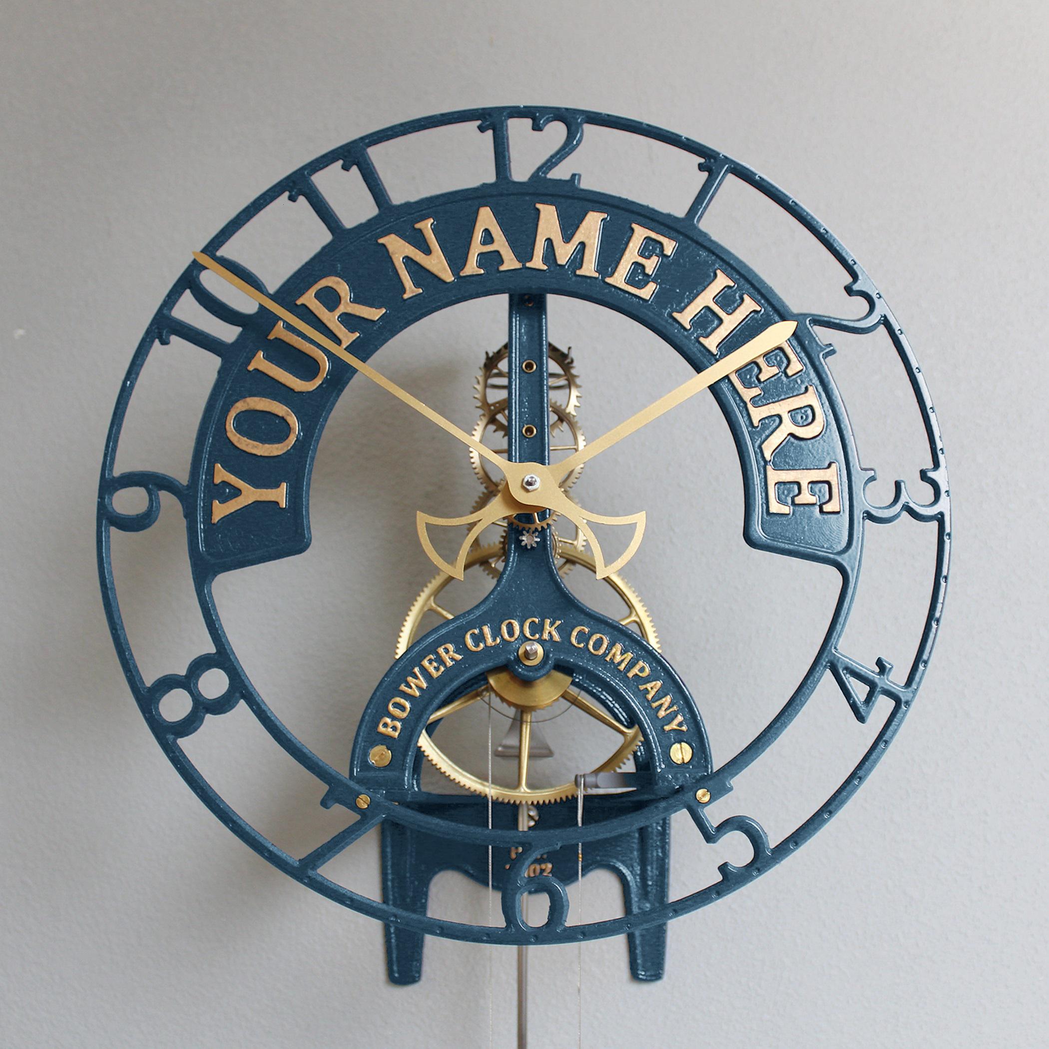 Mechanical Handmade Solid Metal Wall Clock Steampunk Brass Gears ...