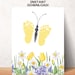 Butterfly Footprint Craft Hello Spring Butterfly Printable Butterfly ...