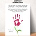 Mothers Day Poem Flower Handprint Craft for Kids Baby Toddler Activity ...