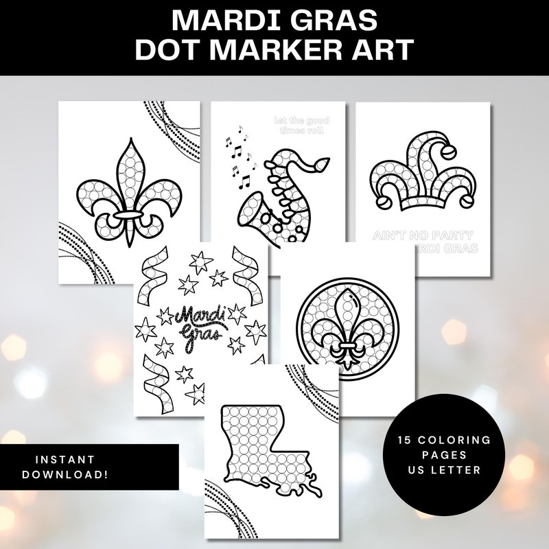 Mardi Gras Activity - Etsy