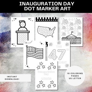 Inauguration Day Dot Marker Activity Do a Dot Trump Inauguration Day ...