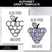 Grape Craft Template G is for Alphabet Coloring Pages Printable ABC ...
