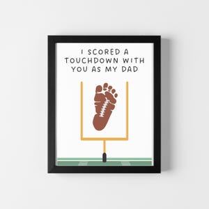 Fathers Day Football Handprint Craft First Fathers Day Printable Dad ...