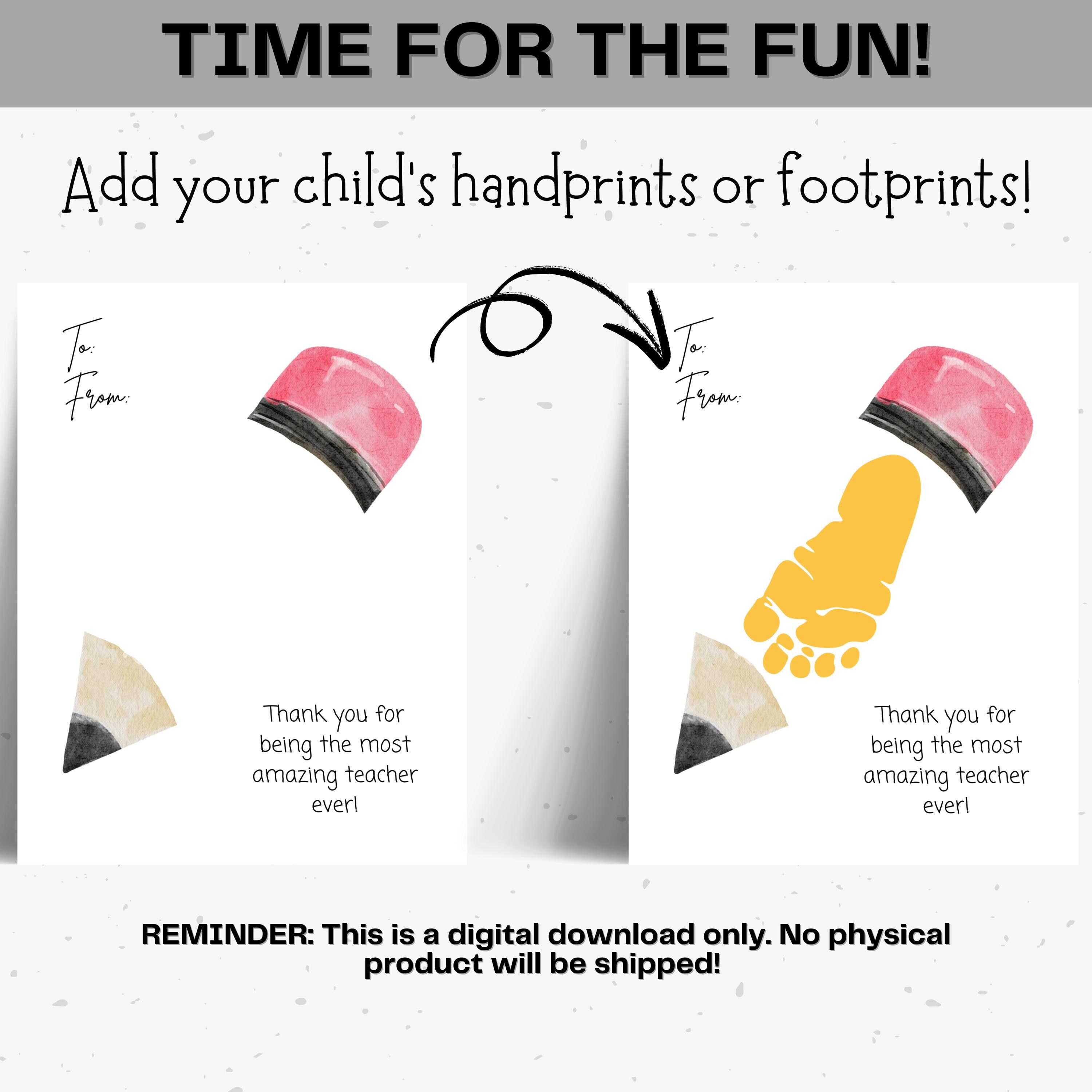 Teacher Appreciation Craft Printable Teacher Handprint Art End of Year ...